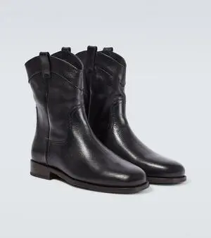 LEMAIRE Leather Cowboy Boots