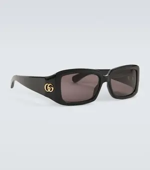 Gucci Double G Rectangular Sunglasses