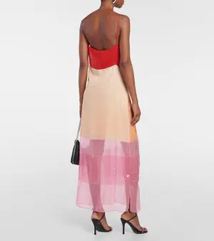 Stella McCartney Sequined Silk Midi Dress