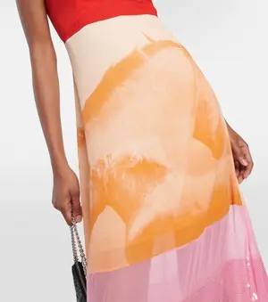Stella McCartney Sequined Silk Midi Dress