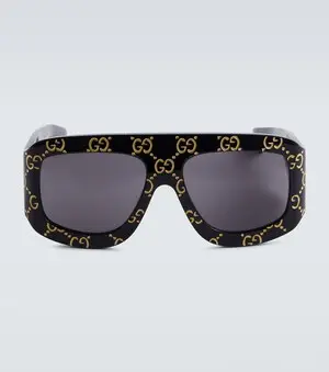 Gucci Gg Oversized Sunglasses - Black