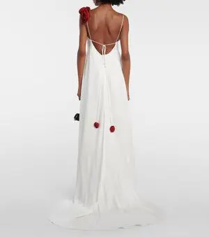 Magda Butrym Rosette Embellished Gown