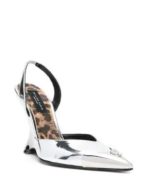 Philipp Plein Mirror 95mm Pointed-toe Pumps