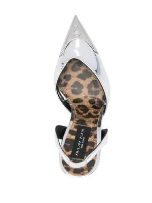 Philipp Plein Mirror 95mm Pointed-toe Pumps