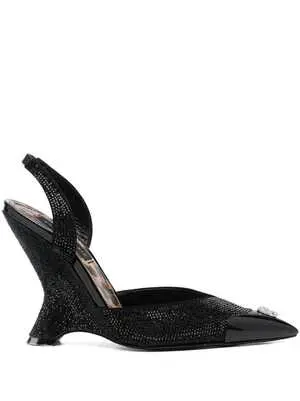 Philipp Plein Decollete 105mm Crystal-embellished Pumps