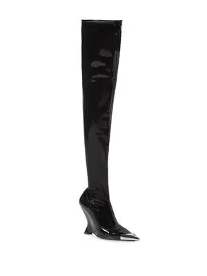 Philipp Plein Patent-leather Over-knee Boots