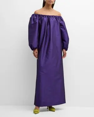 Bernadette BERNADETTE Bobby Off-Shoulder Maxi Dress - Purple