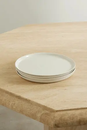 MUD AUSTRALIA Net Sustain Set Of Four Porcelain Dinner Plates