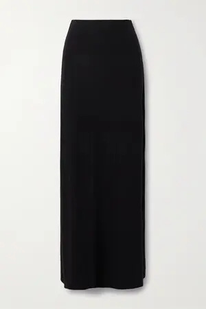 LESET Lauren Stretch-knit Maxi Skirt