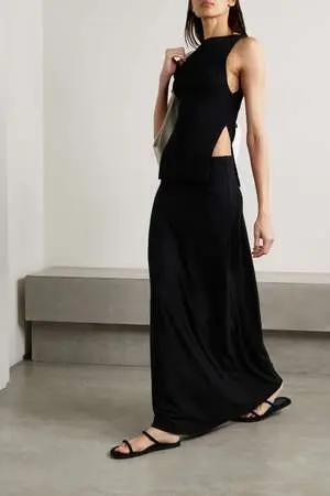 LESET Lauren Stretch-knit Maxi Skirt