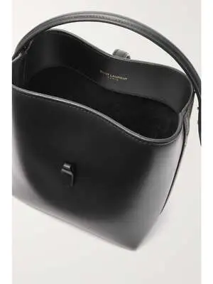 Saint Laurent Le 37 Mini Leather Bucket Bag - Black