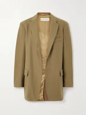 Dries Van Noten Wool-blend Twill Blazer - Brown