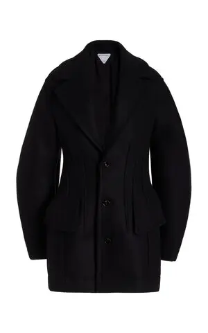 Bottega Veneta Stretch-wool Felt Short Coat