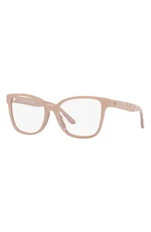 Tory Burch 55mm Oval Eyeglasses - Bone