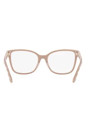Tory Burch 55mm Oval Eyeglasses - Bone
