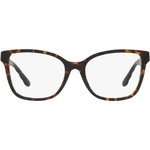 Tory Burch 55mm Oval Eyeglasses - Dark Tort