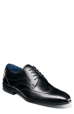 STACY ADAMS Brayden Wingtip Oxford - Black