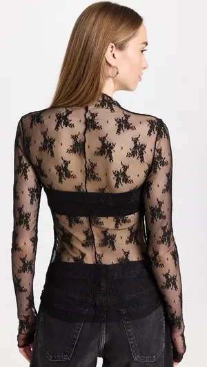 Free People Lady Lux Layering Top - Black