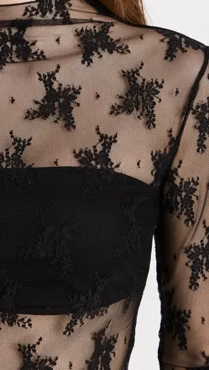 Free People Lady Lux Layering Top - Black