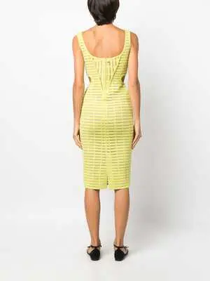 GENNY Iconic Cut-out Knit Midi Dress