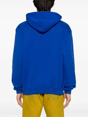MSGM Graphic-print Cotton Hoodie