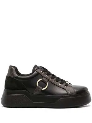 Liu Jo Ring-detailed Monogram-pattern Sneakers