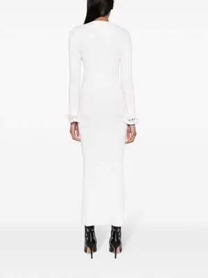 Rabanne Open-knit Panel Midi Dress