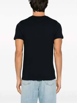 Fred Perry Logo-embroidered Cotton T-shirt - Blue