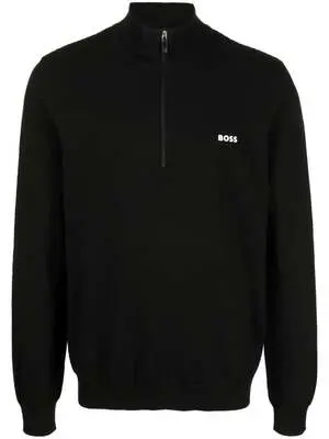 BOSS Momentum Half-zip Sweatshirt - Black