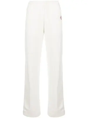 Casablanca Logo-patch Side-stripe Fleece Track Pants