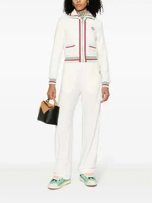 Casablanca Logo-patch Side-stripe Fleece Track Pants