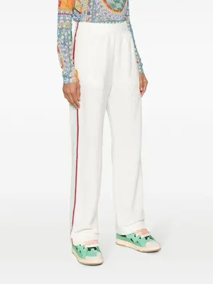 Casablanca Logo-patch Side-stripe Fleece Track Pants