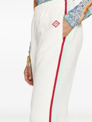 Casablanca Logo-patch Side-stripe Fleece Track Pants