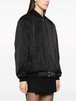 P.a.r.o.s.h Crystal-embellished Bomber Jacket