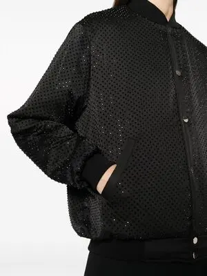 P.a.r.o.s.h Crystal-embellished Bomber Jacket