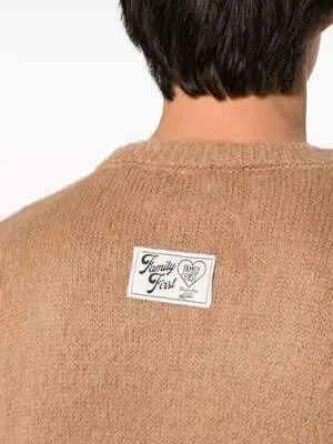 FAMILY FIRST Brushed-effect Mohair-blend Jumper - Neutrals