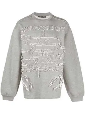 Y/project Distressed Cotton Sweatshirt
