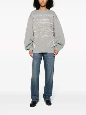 Y/project Distressed Cotton Sweatshirt
