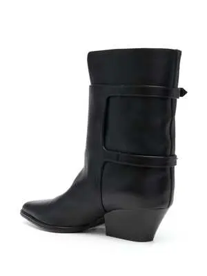 SERGIO ROSSI Sr Thalestris 55mm Leather Ankle Boots