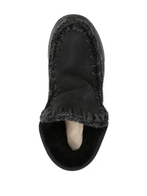 Mou Shearling-lined Ankle Boots - Black