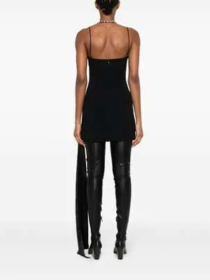David Koma Draped-skirt Panelled Minidress