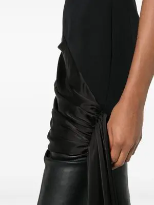 David Koma Draped-skirt Panelled Minidress
