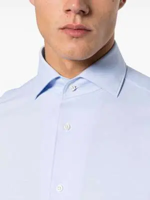 Boggi Milano Japanese Jersey Button-up Shirt