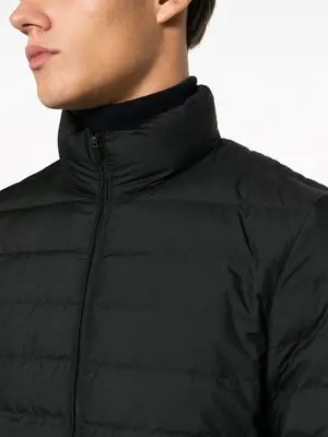 Boggi Milano Logo-embroidered Zip-up Quilted Jacket