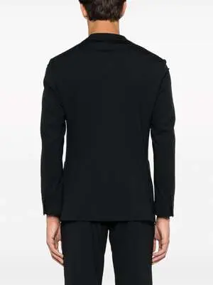 Boggi Milano Peak-lapels Single-breasted Blazer - Black