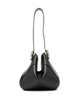 LANVIN Melodie Leather Shoulder Bag - Black