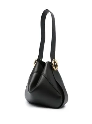 LANVIN Melodie Leather Shoulder Bag - Black