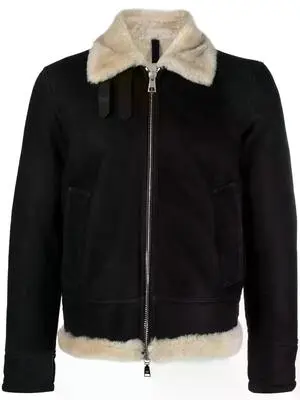 Tagliatore Zip-up Shearling Leather Jacket