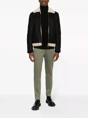 Tagliatore Zip-up Shearling Leather Jacket