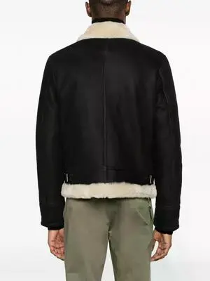 Tagliatore Zip-up Shearling Leather Jacket